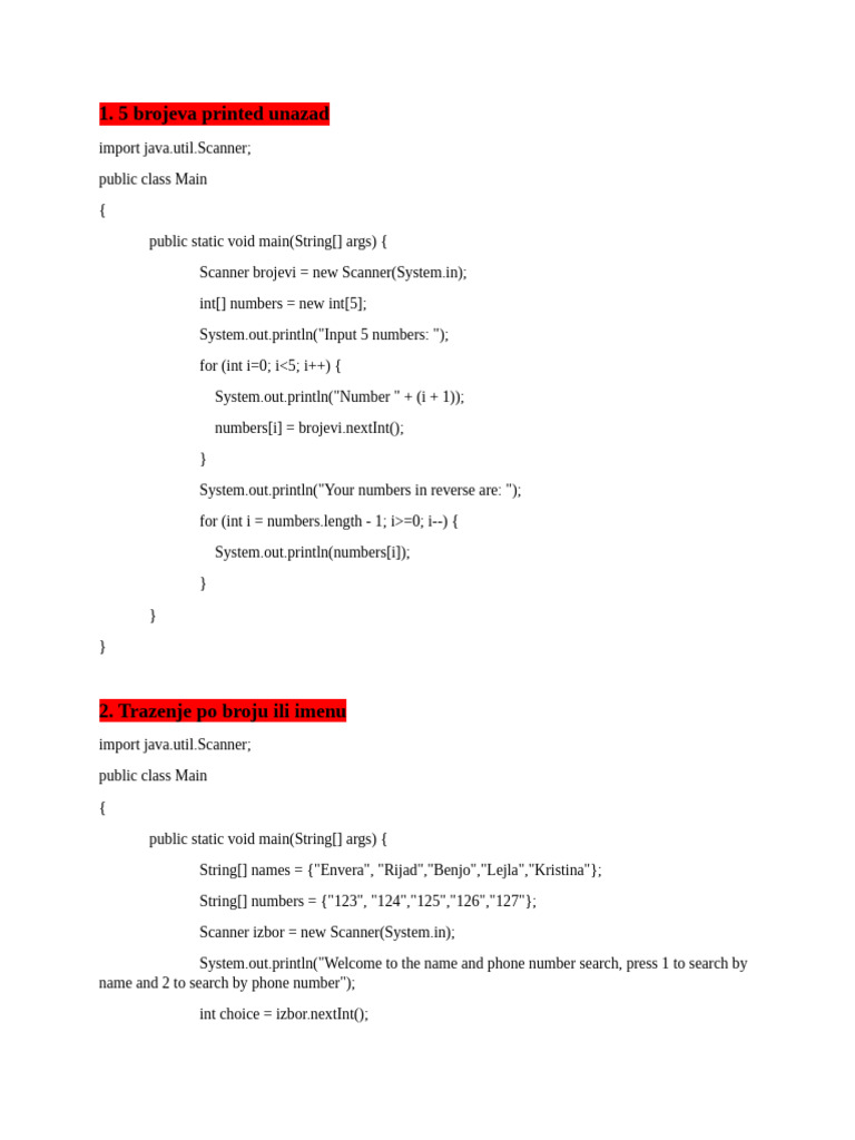Nizovi Cs | PDF