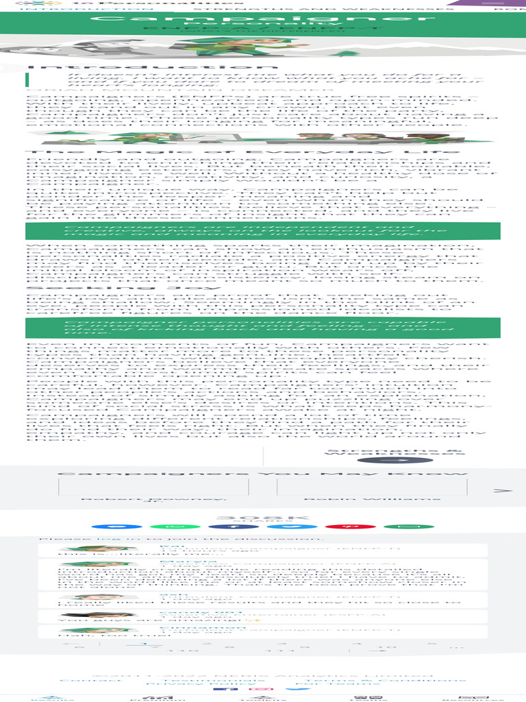 Introduction Campaigner (ENFP) Personality 16personalities | PDF