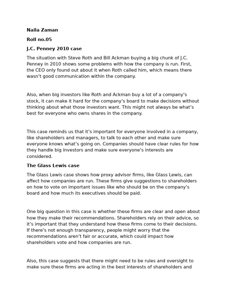 CG Critical Study of Cases | PDF