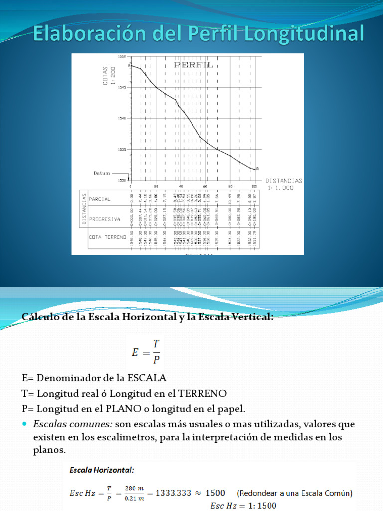 Ejemplo Perfil Longitudinal | PDF | Métodos y materiales de enseñanza
