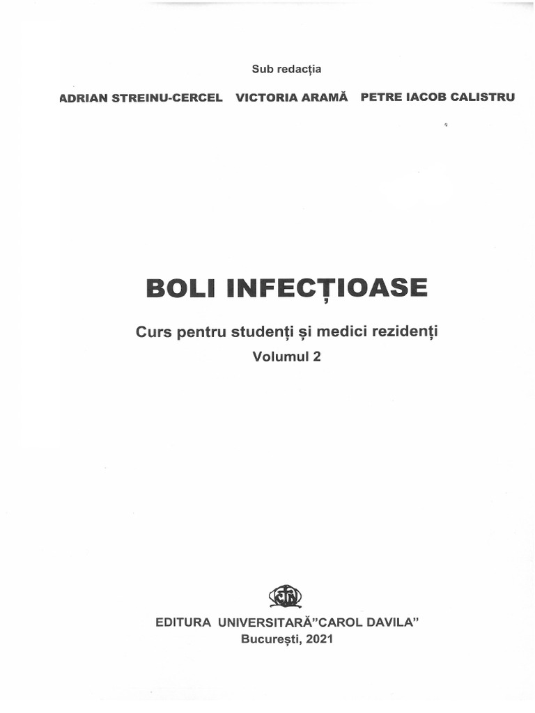 Streinu Cercel - Boli Infectioase Vol. 2 | PDF