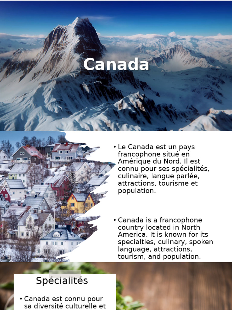 Canada PPT (French With Translations) | PDF | Lifestyle