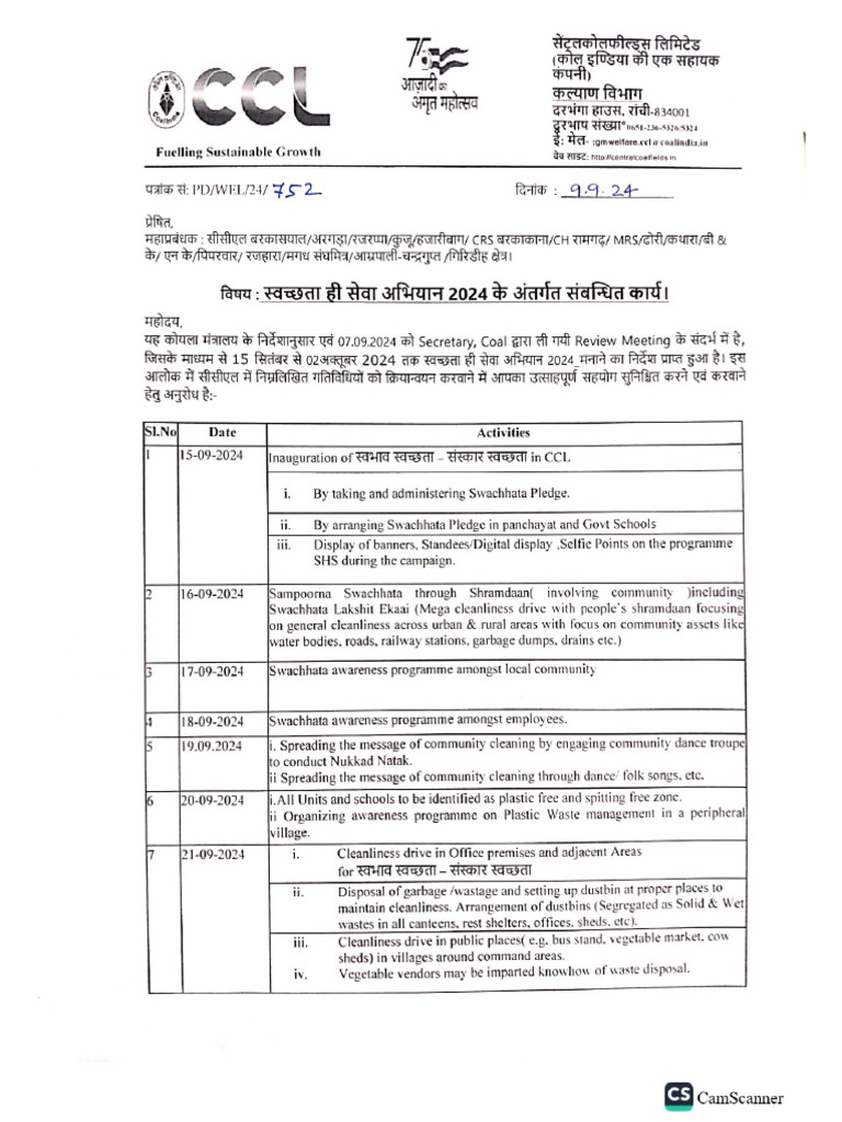 Swachta Hi Sewa Abhiyaan 2024 | PDF