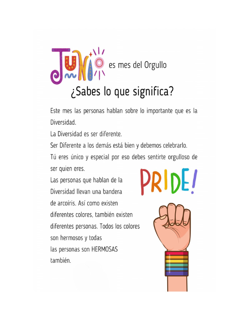 Junio Mes Del Orgullo | PDF
