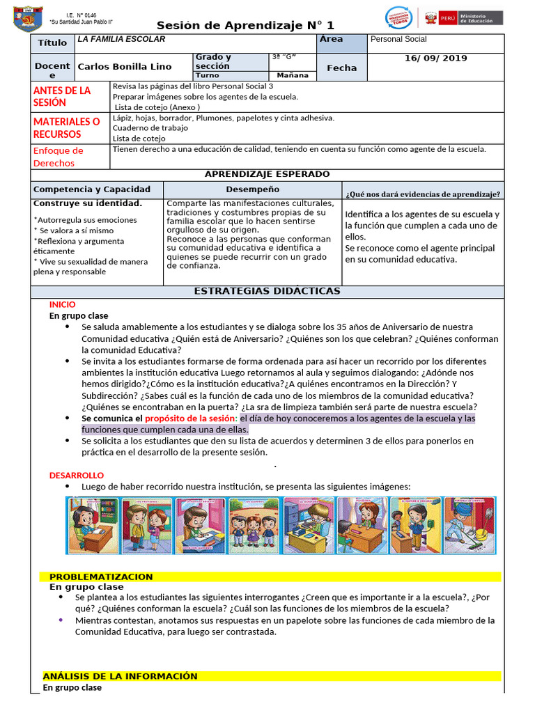 La Familia Escolar | PDF