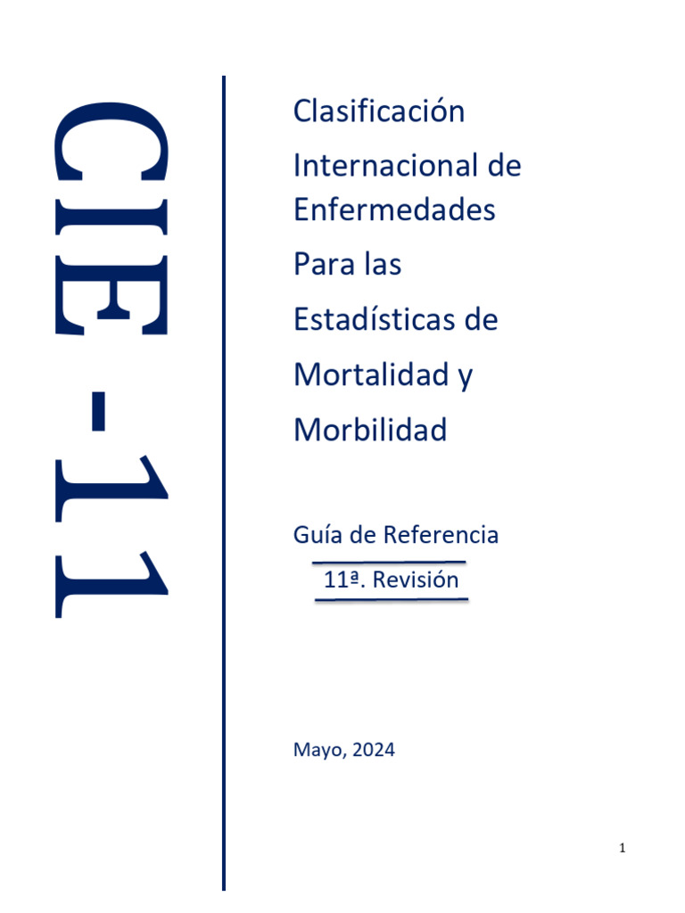 OMS 2024 - CIE 11 GUIA DE REFERENCIA Esp | PDF