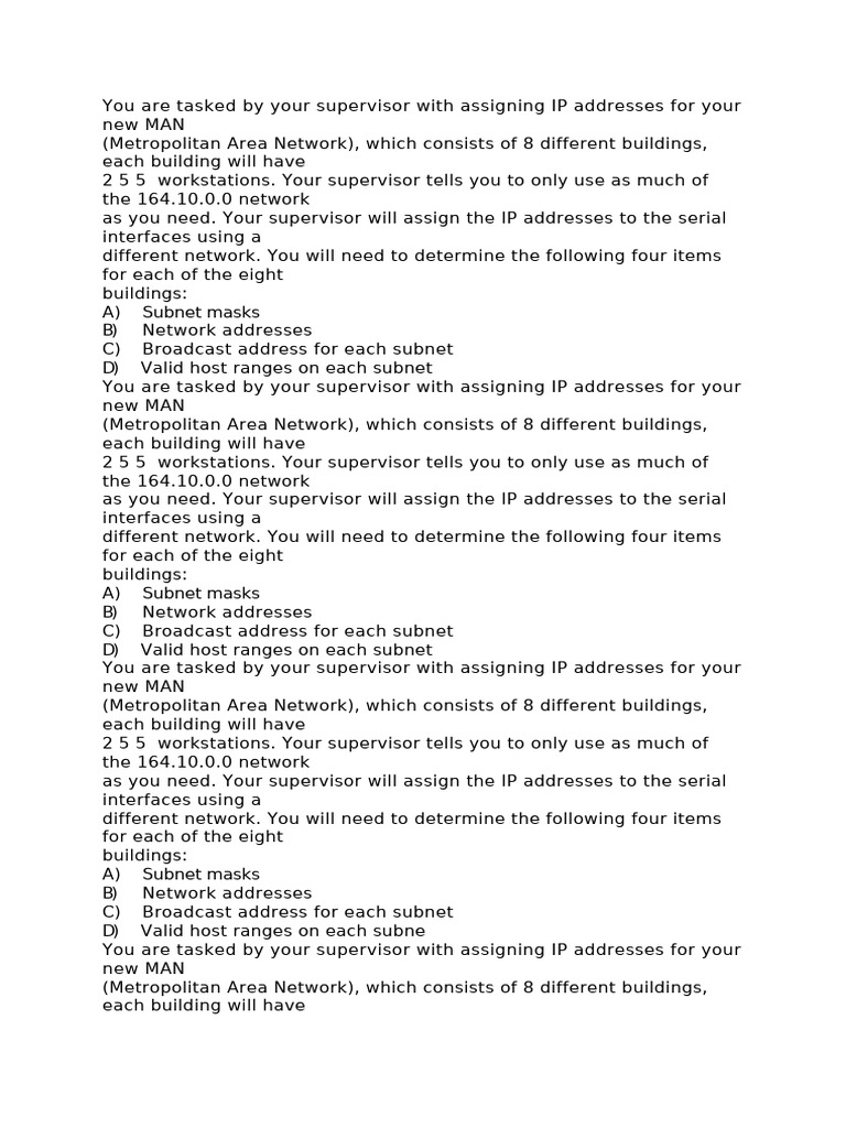 CN scenario ques with answer | PDF