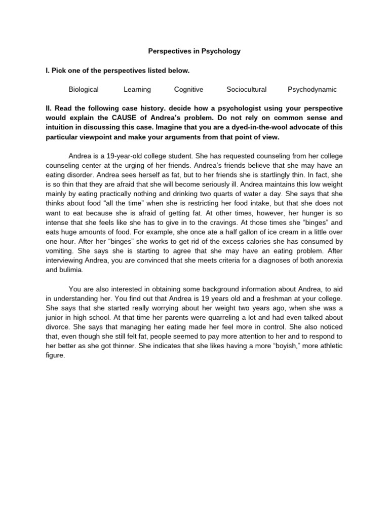 CHAPTER 1- Perspectives in Psychology with Answer Key | PDF