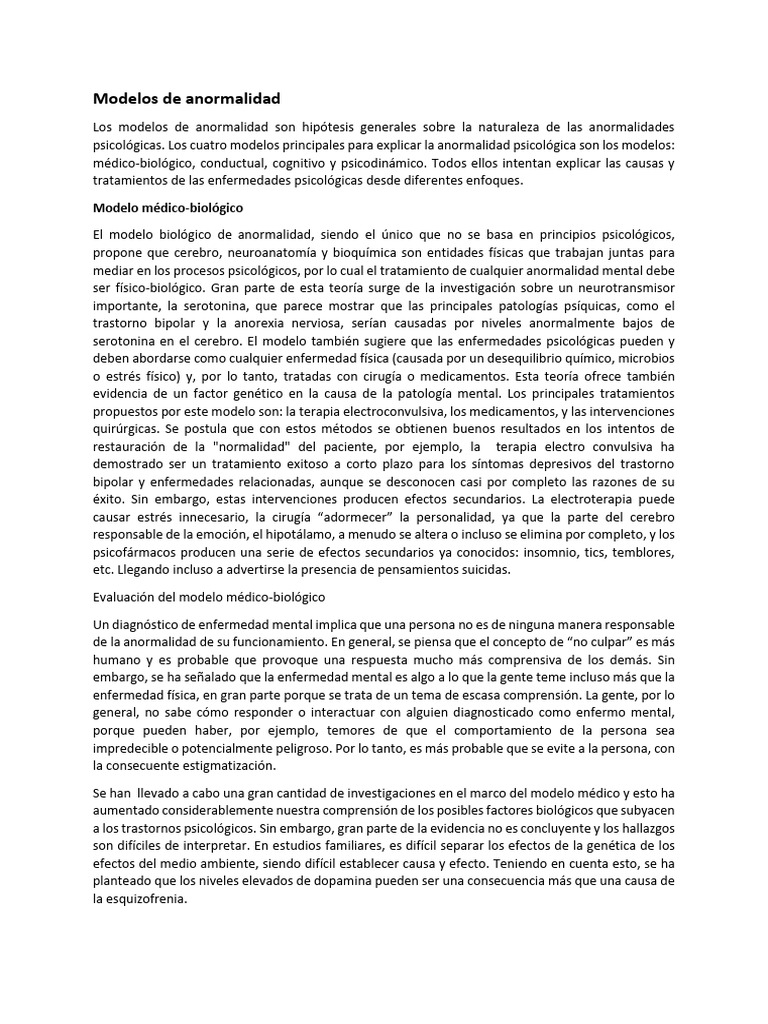 Ficha VI - Anormalidad | PDF