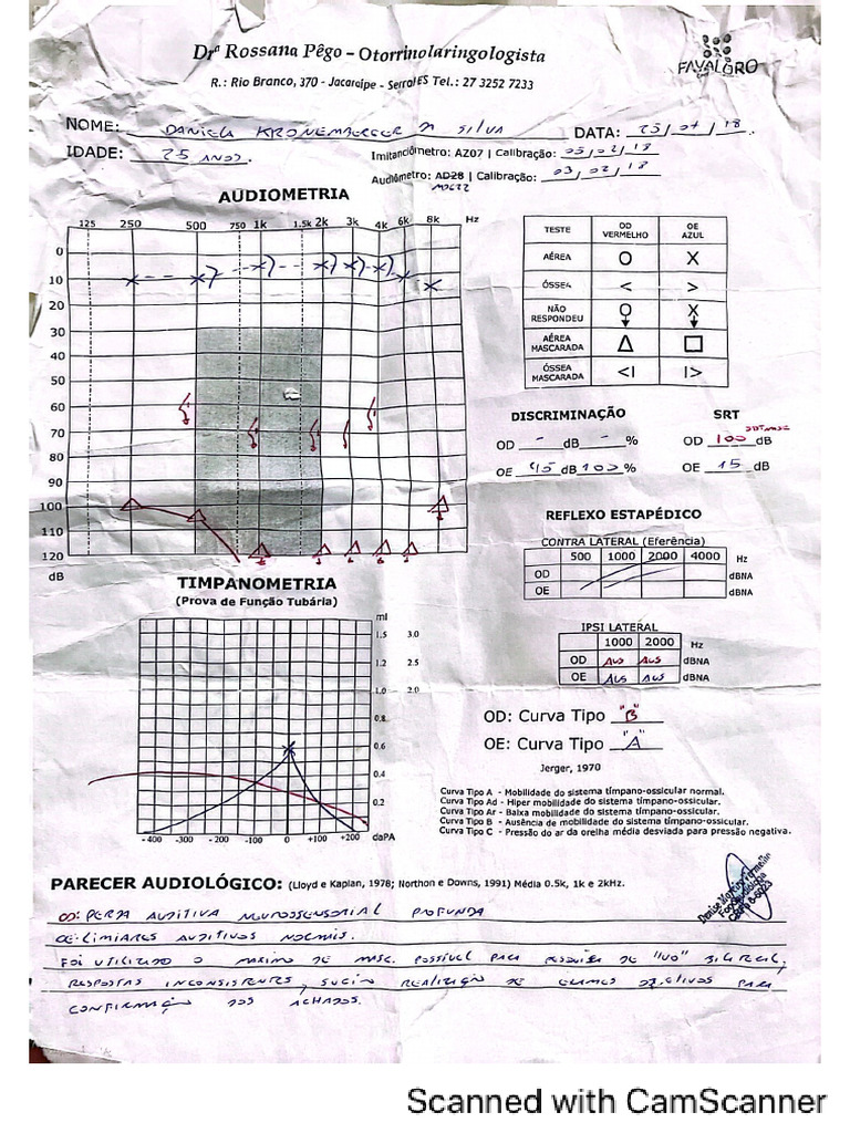 Exame de Audiometria | PDF