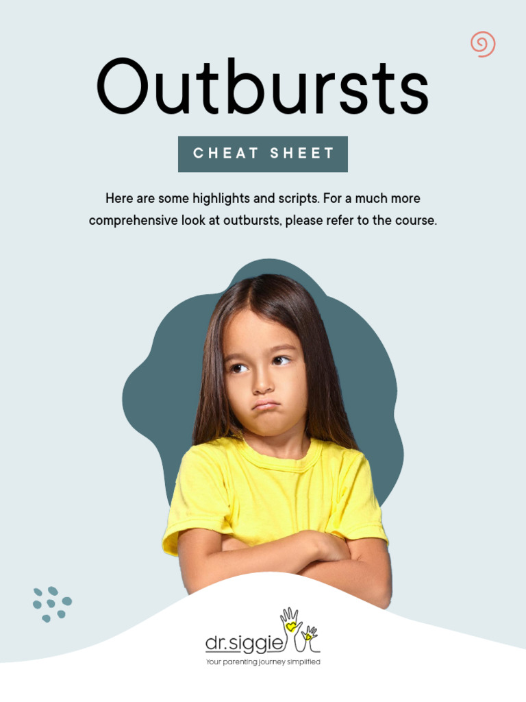 Outbursts Cheat Sheet 2 | PDF