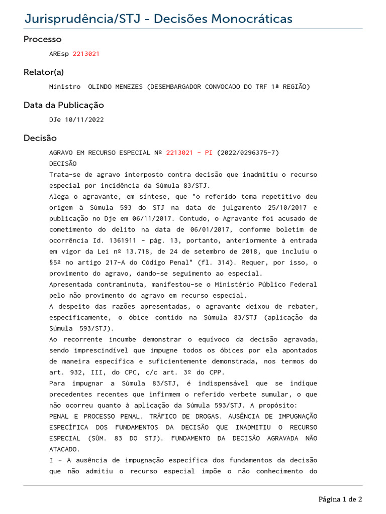 AREsp Null | PDF