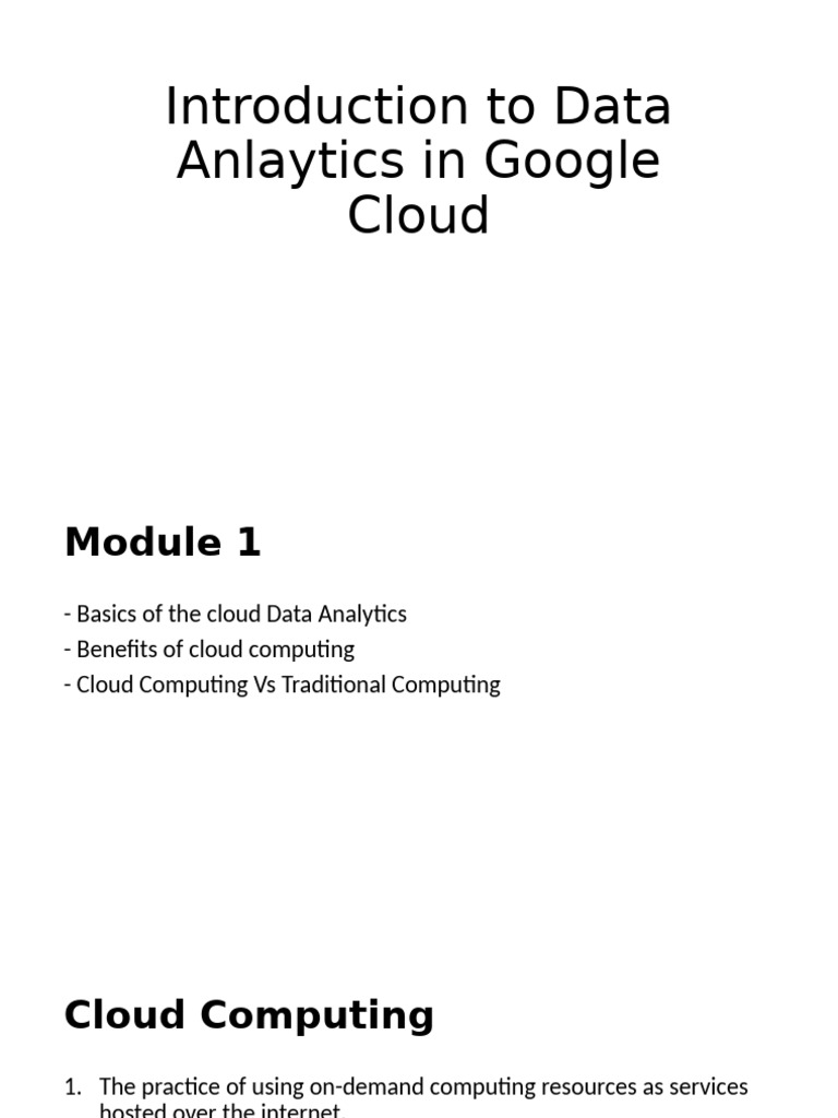 Google Cloud DATA ANALYSTS Notes | PDF