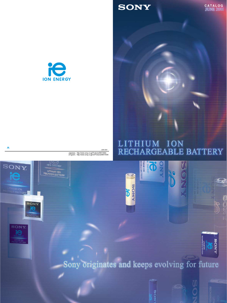 Catalog-E SONY 2001 | PDF