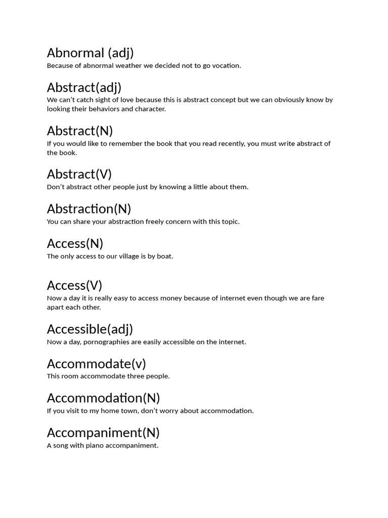 Academic Vocabulary | PDF