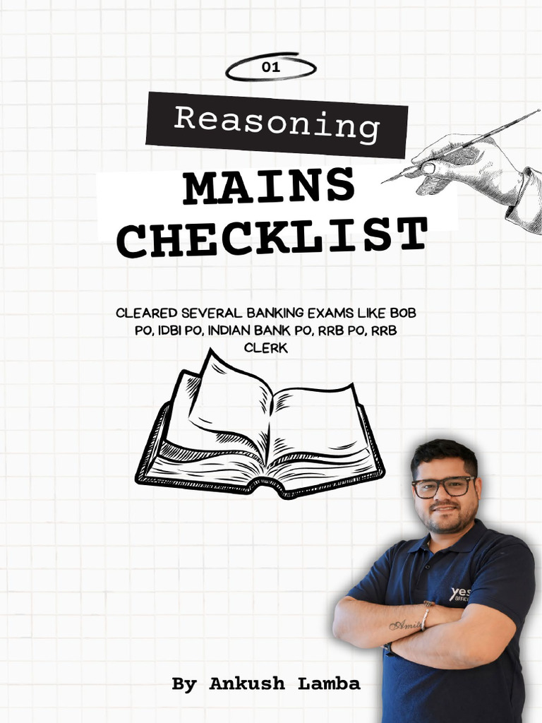 Reasoning Mains Checklist - 1 | PDF | Matrix (Mathematics)