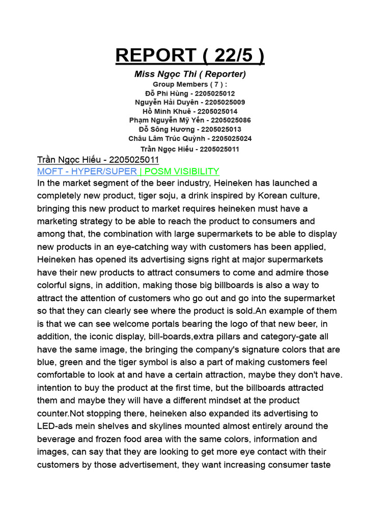 Report-Group 1 - K61NO | PDF