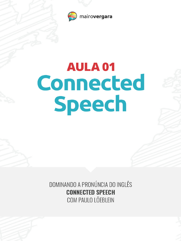 PDF Connected Speech - Aula 01 | PDF