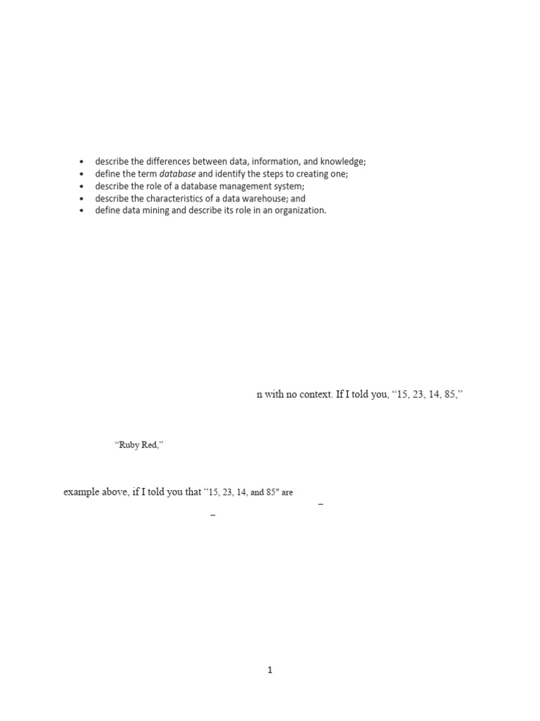 Chapter 4 Data and Databases | PDF Chapter 4 Data and Databases | PDF