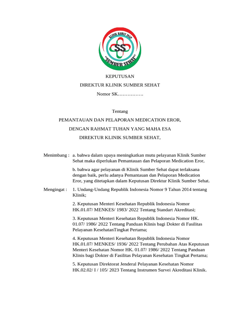 SK Medication Eror | PDF