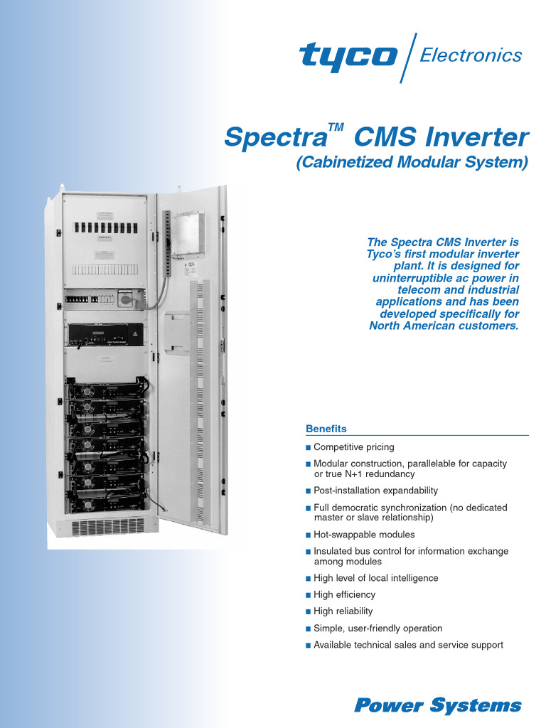 Spectra Cms Inverter PDF | PDF
