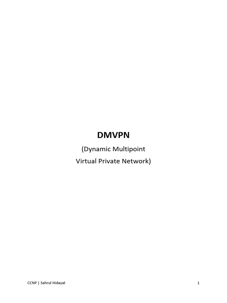Lab DMVPN Cisco | PDF | Network Layer Protocols | Computer Networking