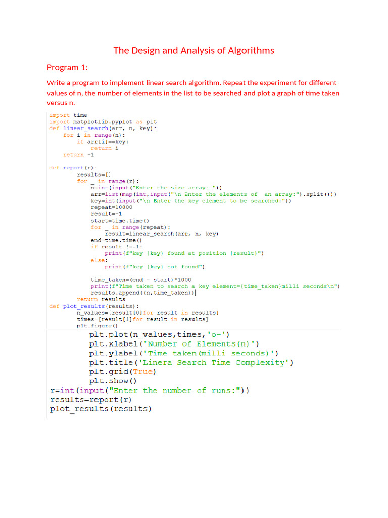 ADA Programs | PDF | Algorithms | Teaching Methods & Materials