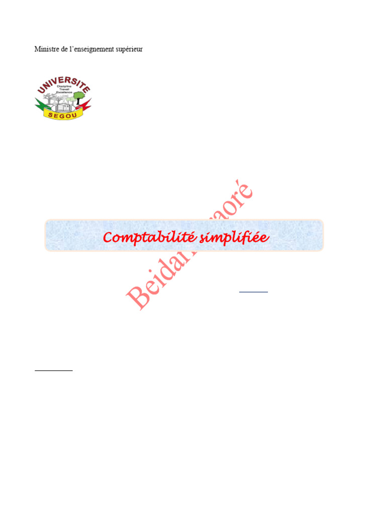 Cours - Compta Simplifiée | PDF