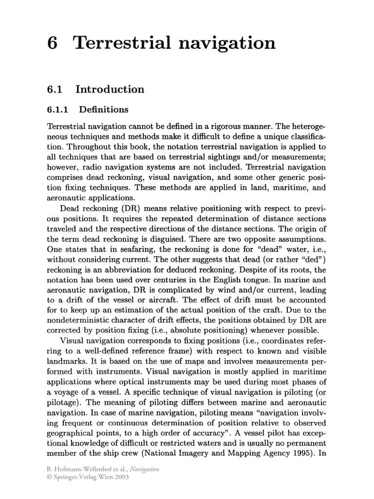 Terrestrial Nav Intro | PDF