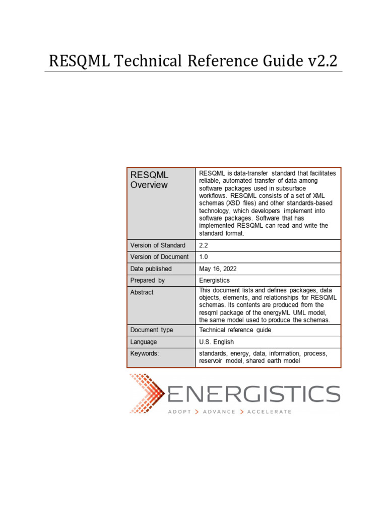 RESQML_Technical_Reference_Guide_v2.2_v1.0 | PDF