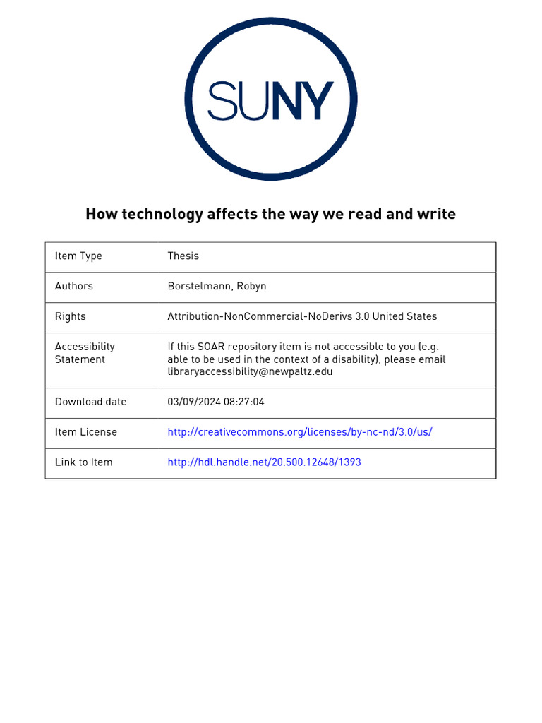 Borstelmann Honors | PDF