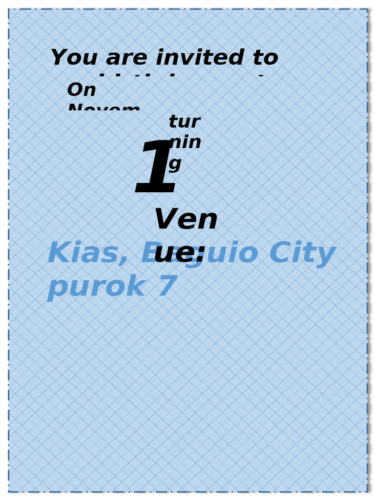 Example invitation card project[TLE] | PDF