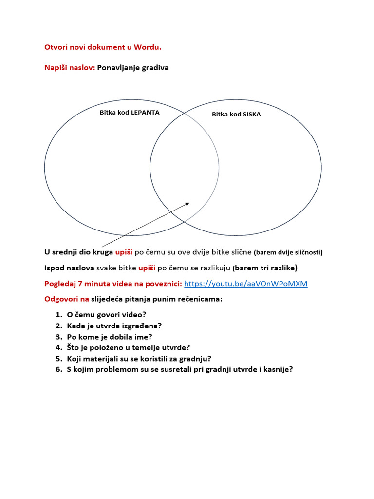 Ponavljanje Gradiva 6. R | PDF