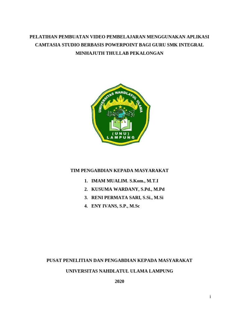 Proposal PKM Kusuma, Reni, Imam, Eny | PDF