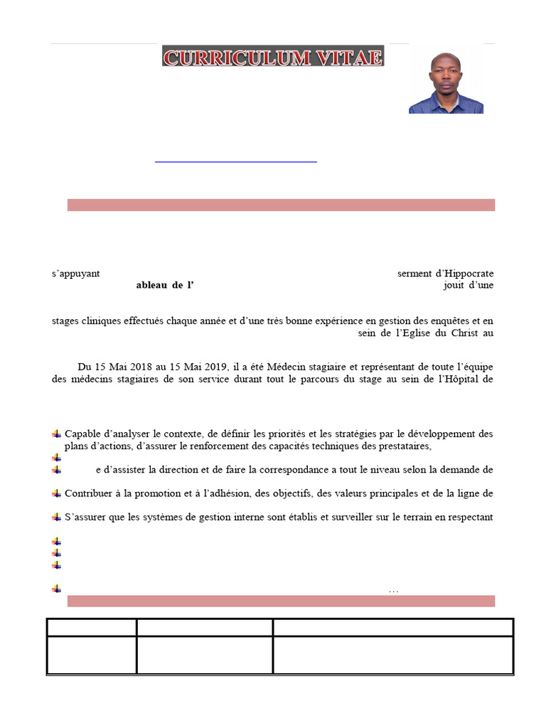CV DR Philippe | PDF