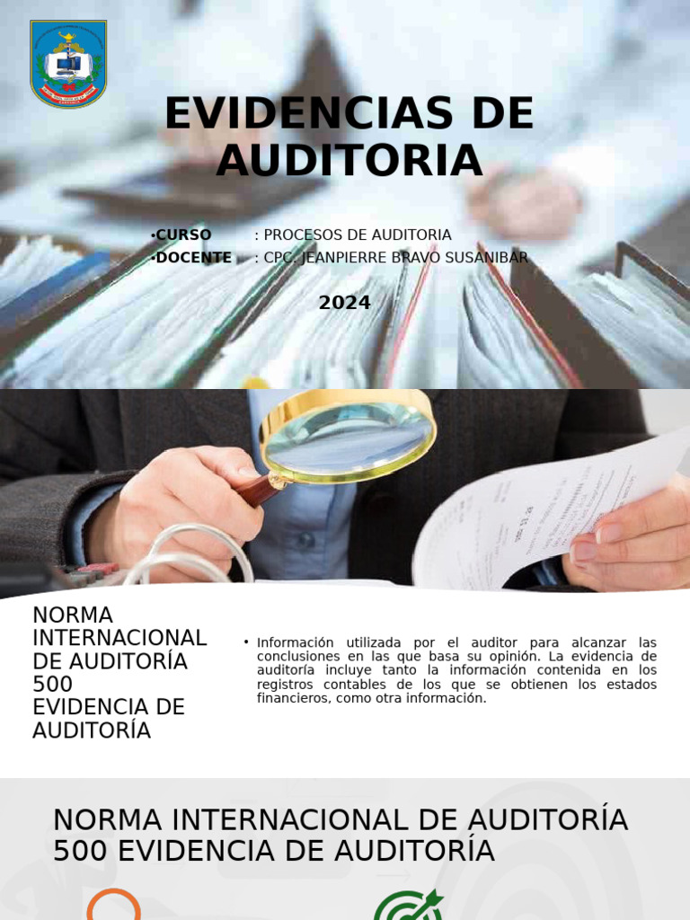6.1 Evidencias de Auditoria | PDF