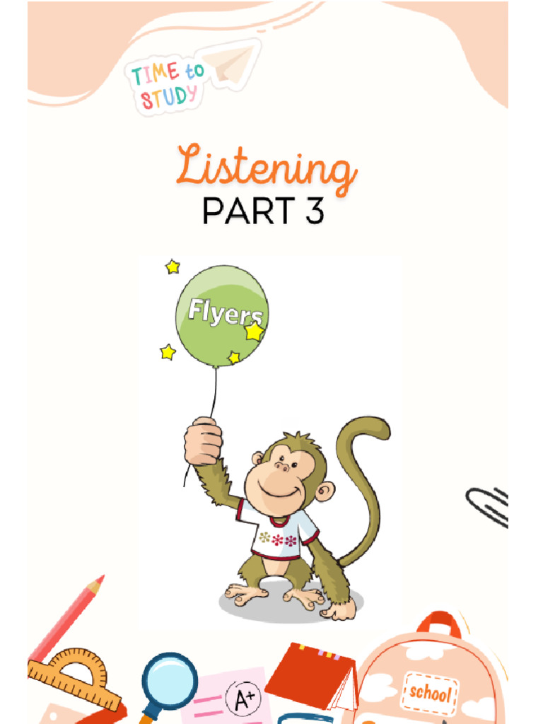 Flyers - Listening - Part 3 - Skill | PDF