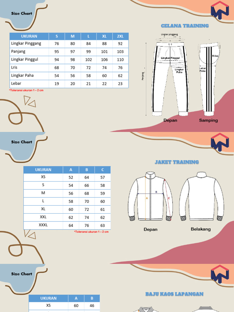 Panduan Ukuran | PDF
