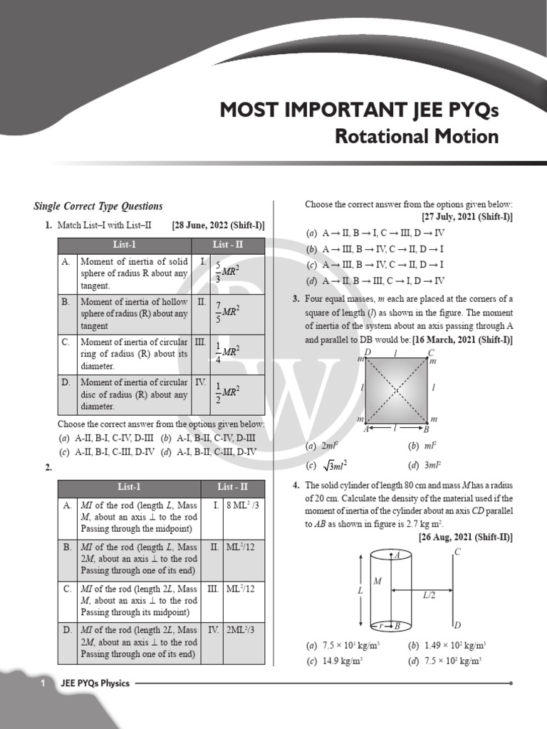 Rotational Motion | PDF