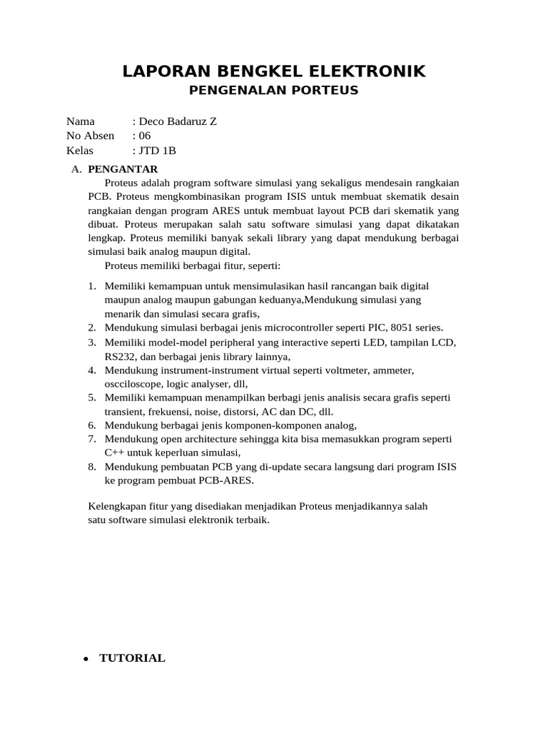 Laporan Bengkel | PDF