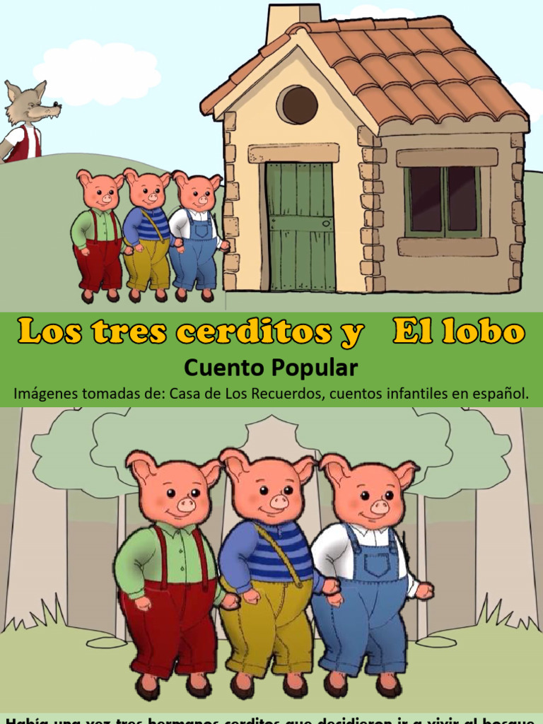 Cuento Los Tres Cerditos Y El Lobo Vf1 Pdf