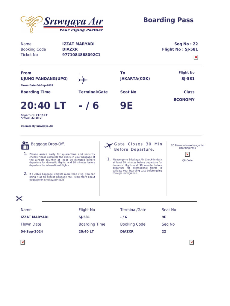 Your Boarding Pass | PDF