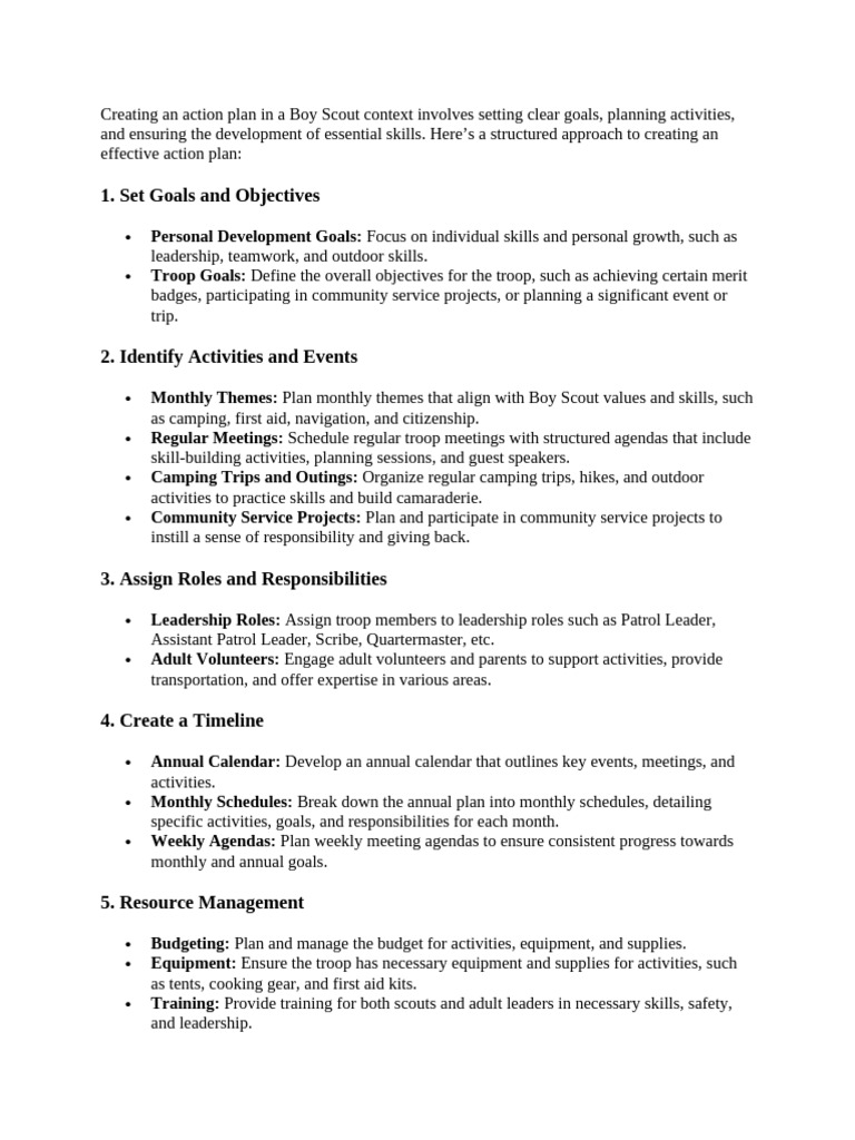 ACTION IN BOY SCOUTS | PDF