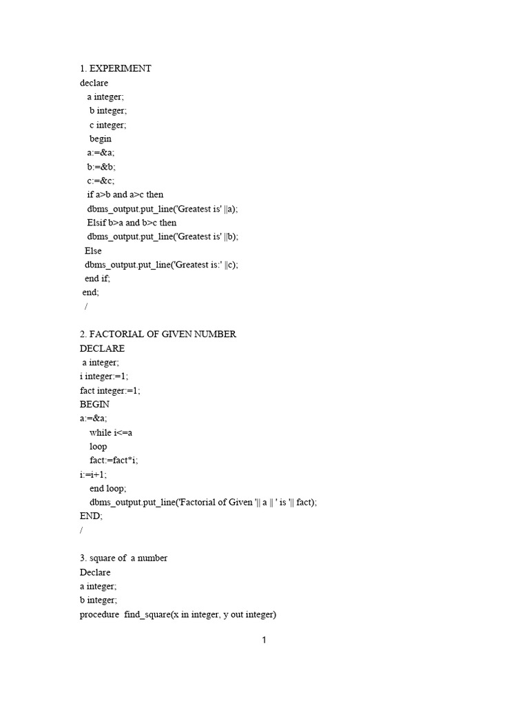 DBMS 10 Code | PDF | Teaching Methods & Materials