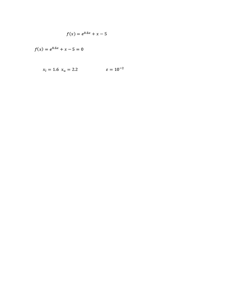 Assignment 1 - Bisection and False-Position Method | PDF