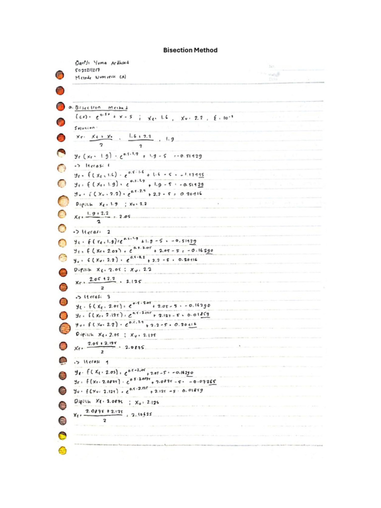 Bisection Method | PDF
