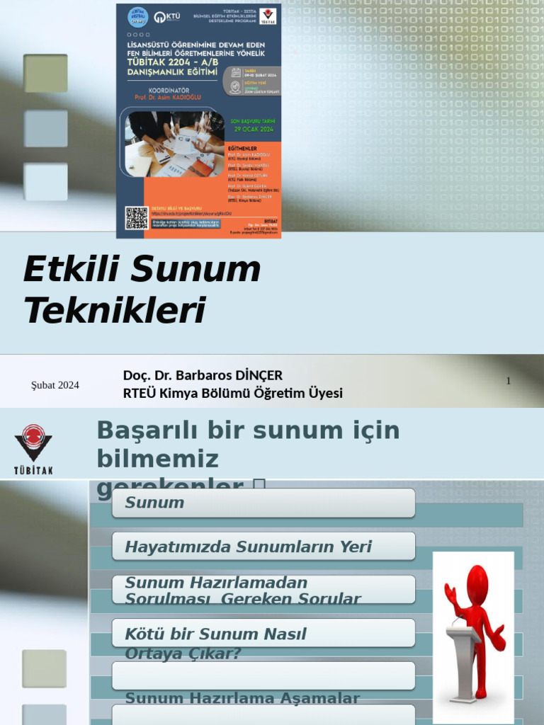 Etkili Sunum Teknikleri | PDF