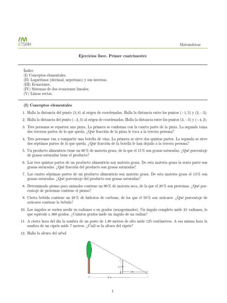 Llave Matemáticas I | PDF