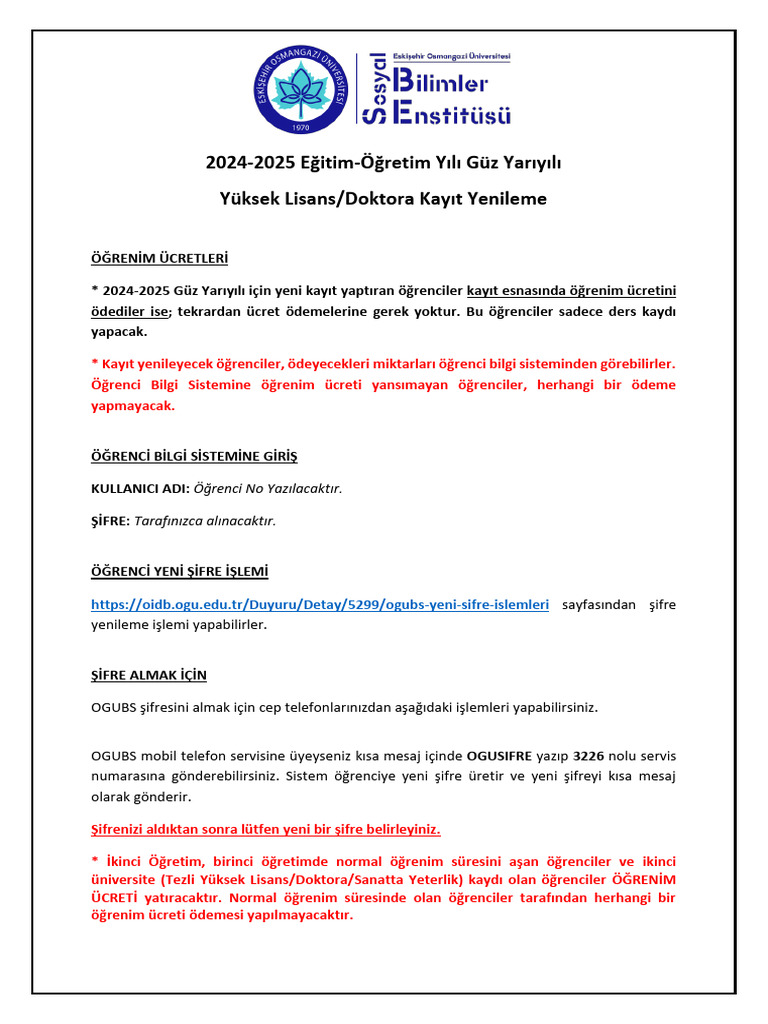 Kayit Yenileme Ders Kayit Sorumlulari | PDF