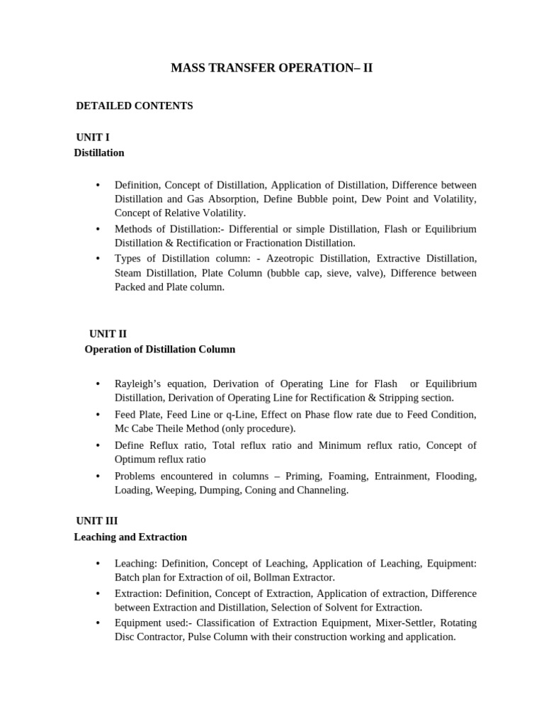 Mass Transfer | PDF
